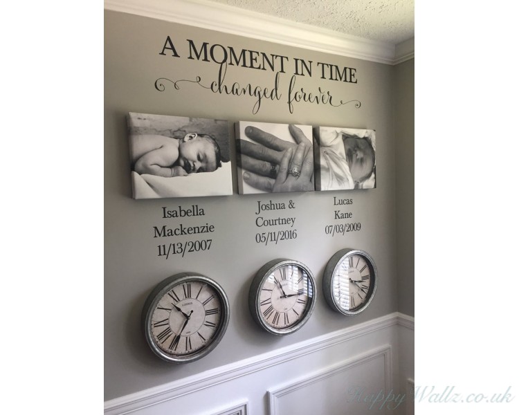 A Moment In Time Changed Forever Quote with Custom Names and Dates ...