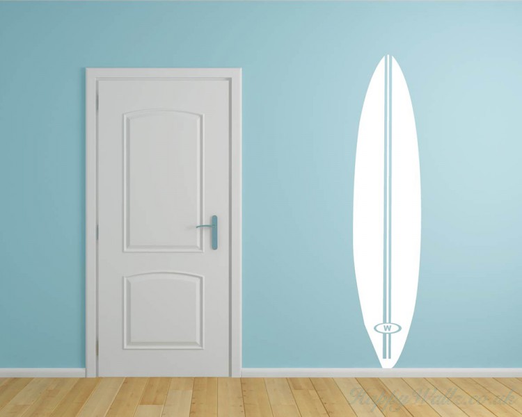 Retro Surfboard Vinyl Wall Decal Sticker - Surfboard Decal