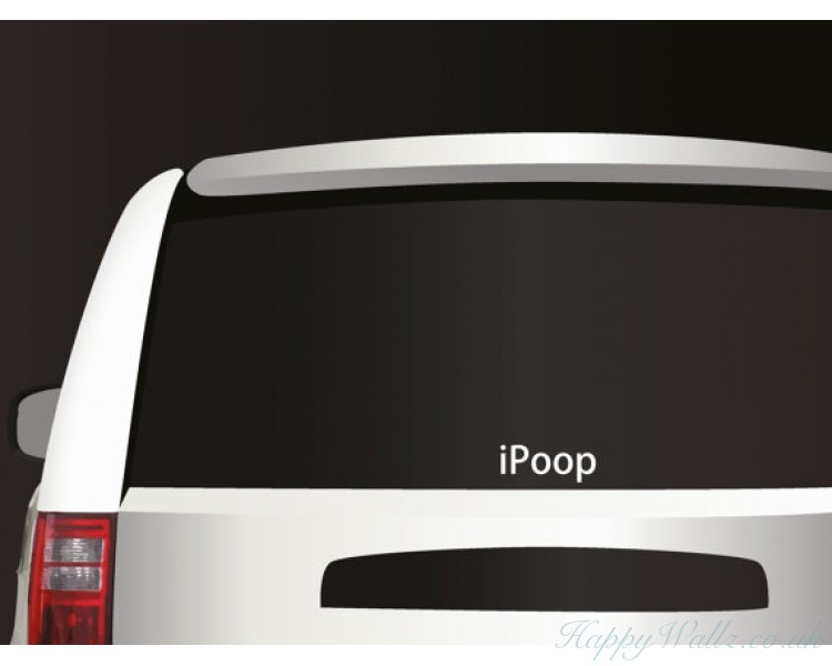 i Poop Funny Vinyl Sticker Bathroom Toilet Seat