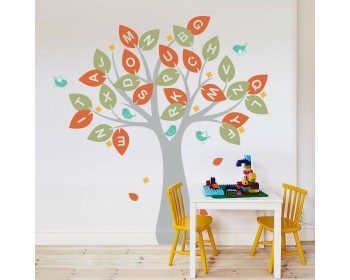 Tree Wall Stickers | Large Birch Tree, Bamboo, Nursery Branch, Birds ...