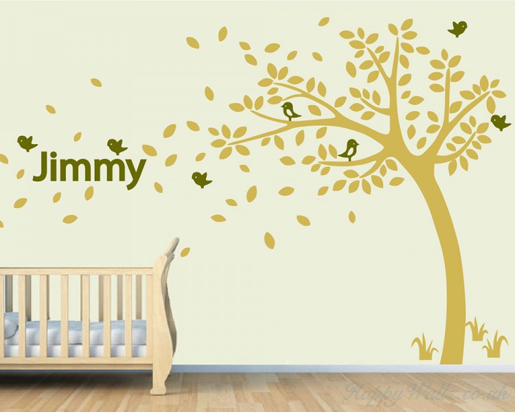 Tree Decal with Customised Name Art Decal