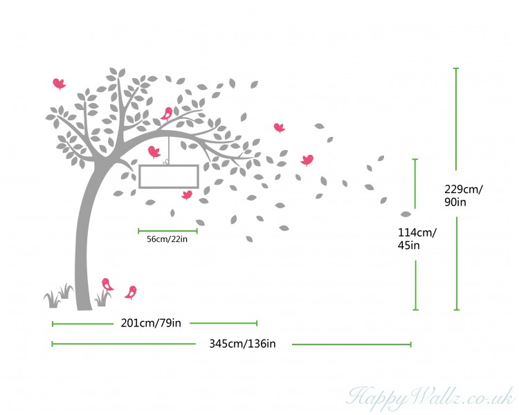 Tree Decal with Customised Name Art Decal