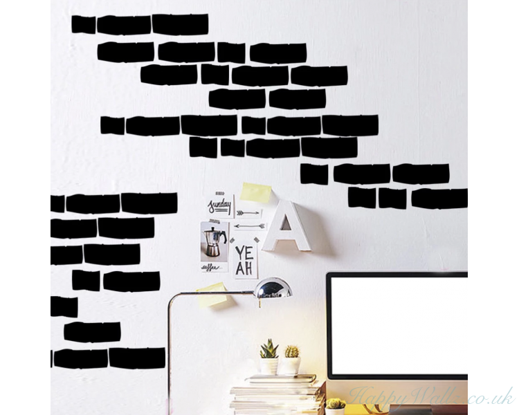 Individual Brick Wall Pattern Decal - Modern Wall Pattern Art Sticker