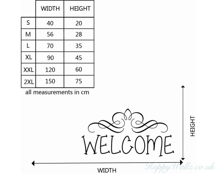 Welcome Quotes Wall Art Stickers