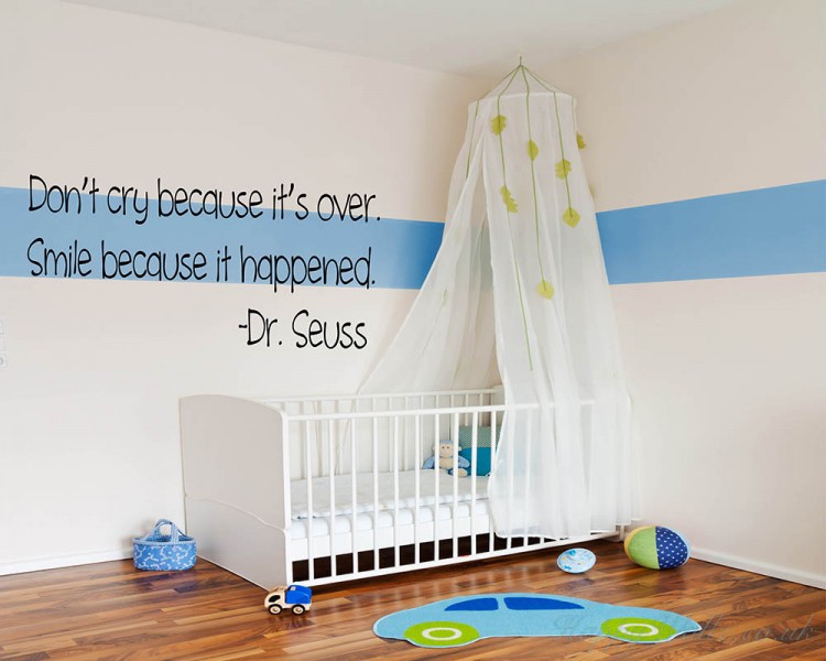 Don't Cry Quotes Wall Art Stickers