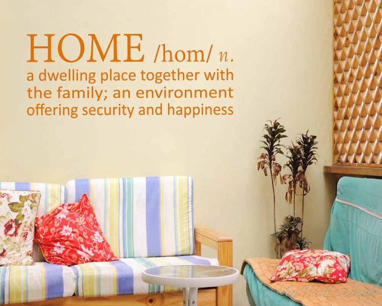 Home Definition Quotes Wall Art Stickers