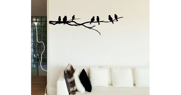 Bird Wall Stickers - Singing Birds Vinyl Wall Art Decals