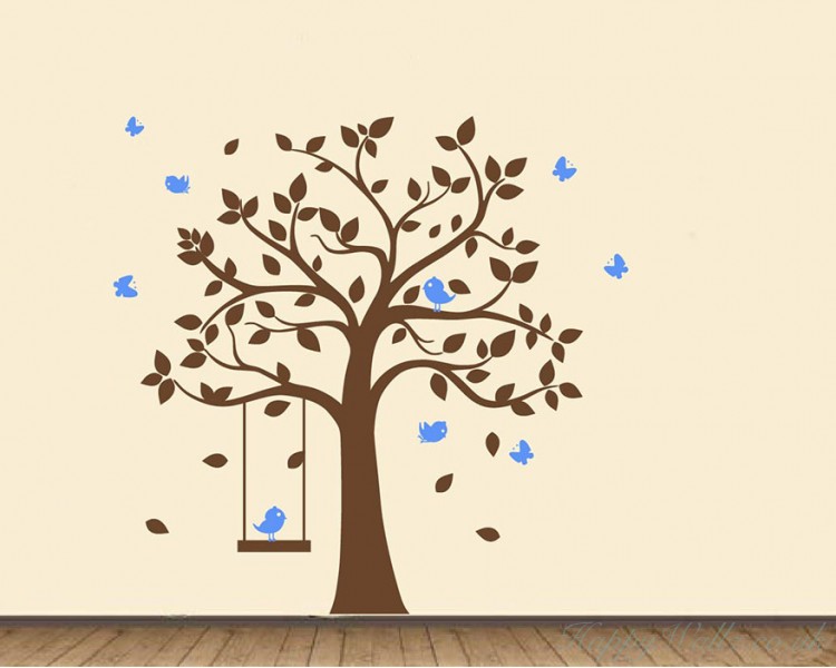 Wall Sticker Tree Swing at Ryder Sturdee blog